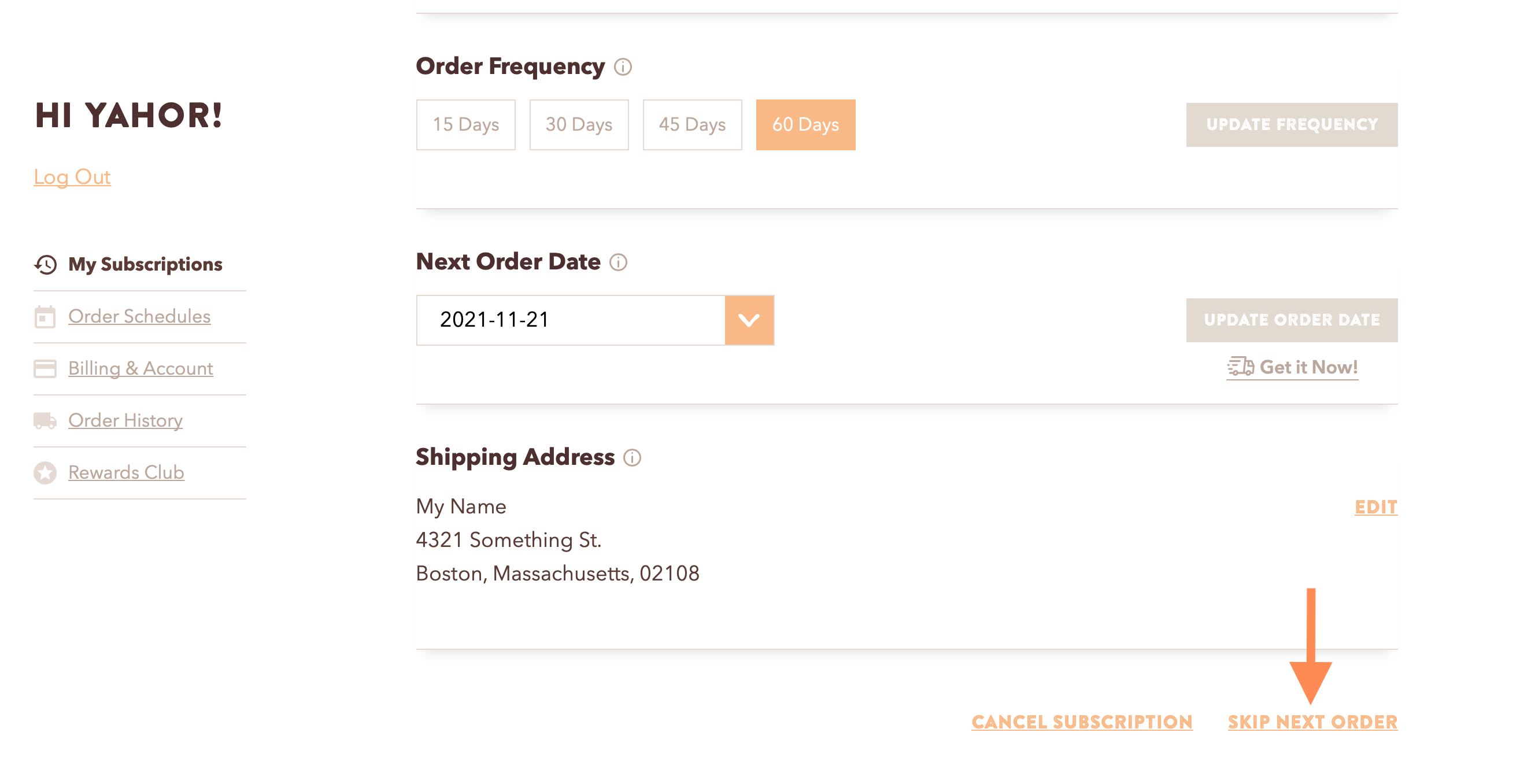 How do I skip a delivery? – Ka'Chava - Help Center
